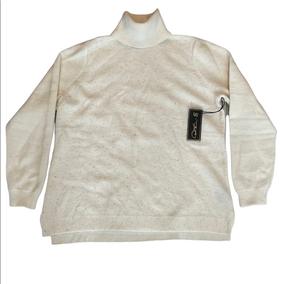DG2 by Diane Gilman | Sweaters | Dg2 Diane Gilman Ivory Turtleneck ...